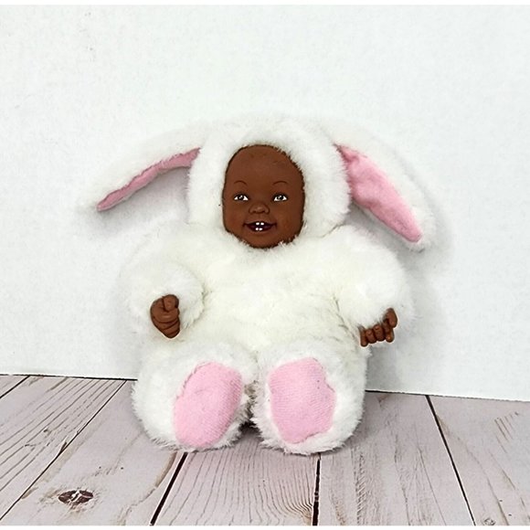 Anne Geddes | Toys | Anne Geddes African American Baby Bunny Plush Doll ...